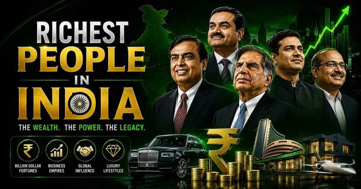 Top 30 Richest People in India (2026) – Net Worth, Income Source